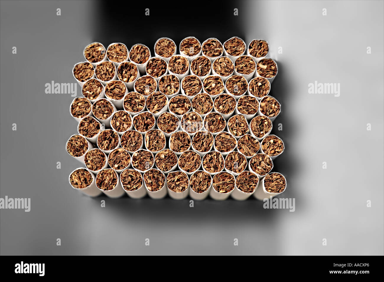 Cigarettes frontal view Stock Photo - Alamy