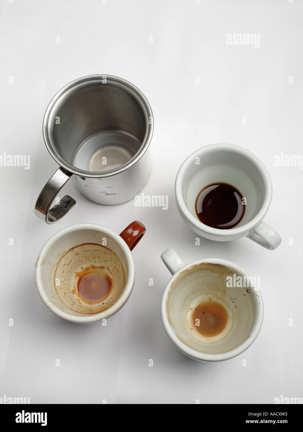 Messy desk with coffee cups hi-res stock photography and images - Alamy