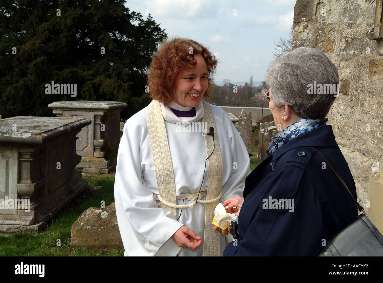 Priest greeting people after mass hi-res stock photography and images ...