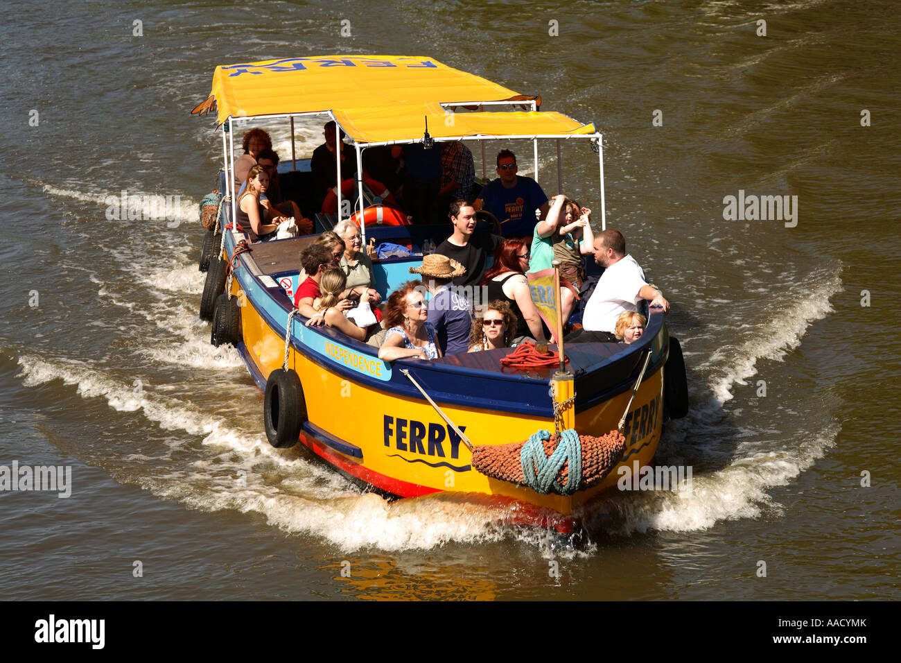 Ferry Boat with Passengers on Bristol's Docks South West England UK ...