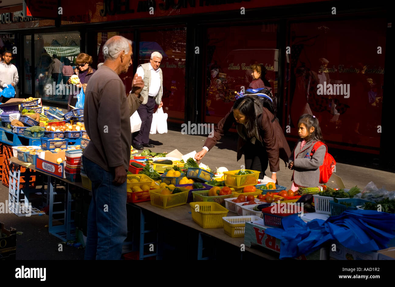 Shopping at Church Street market in London England UK Stock Photo - Alamy