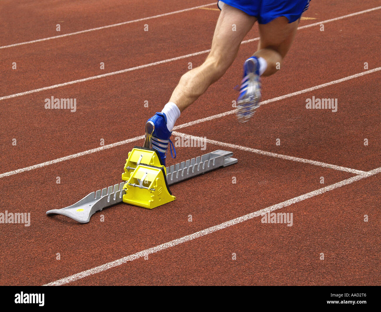 legs of a starting racer Stock Photo - Alamy