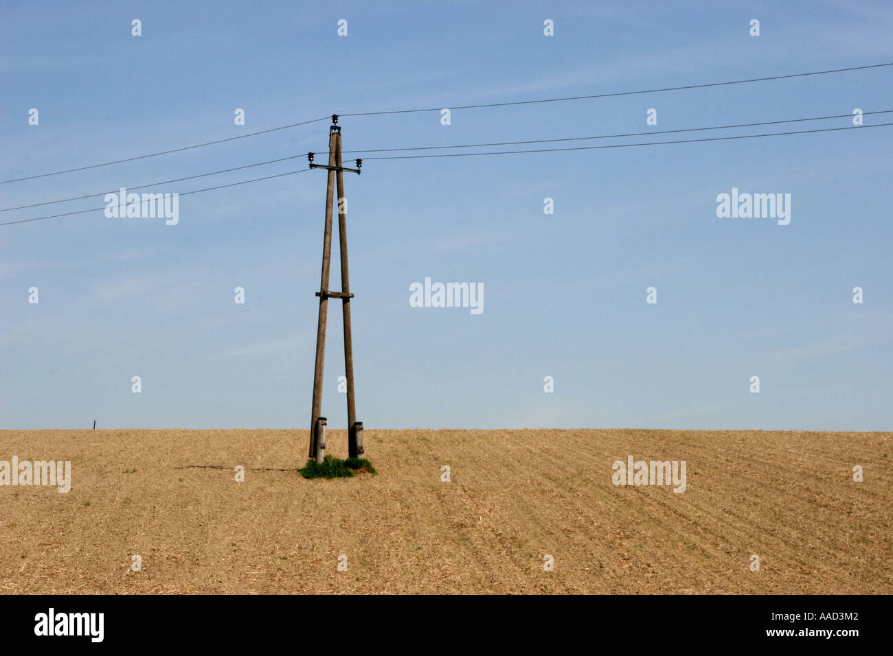 power supply line Stock Photo - Alamy