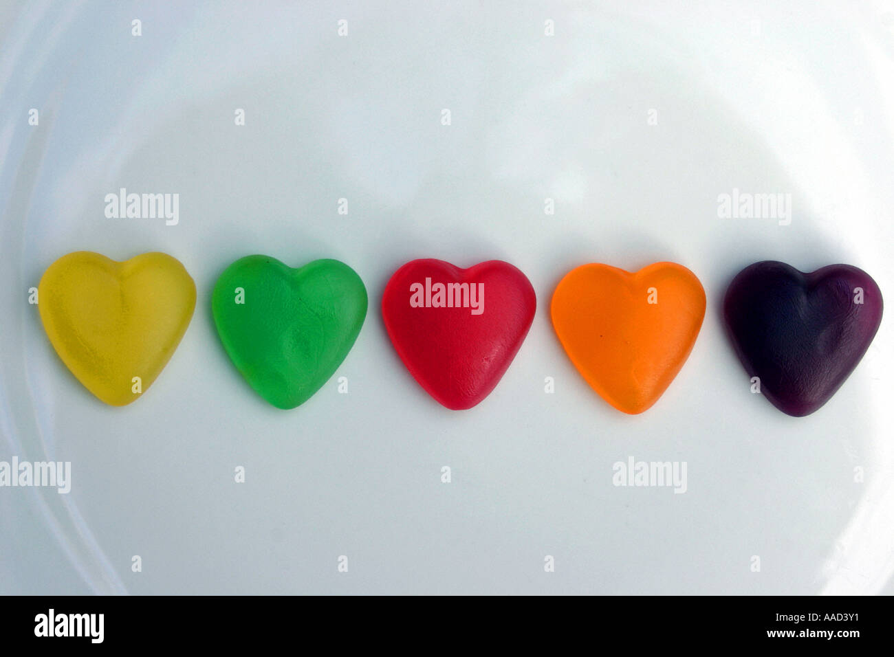 hearts made of rubber Stock Photo - Alamy