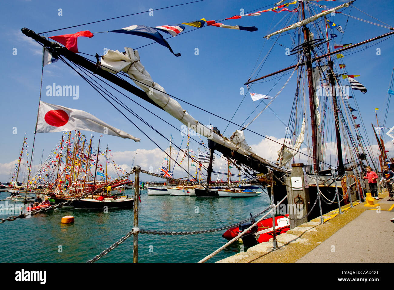 Old Gaffers Festival Yarmouth Isle of Wight England UK Great Britain ...