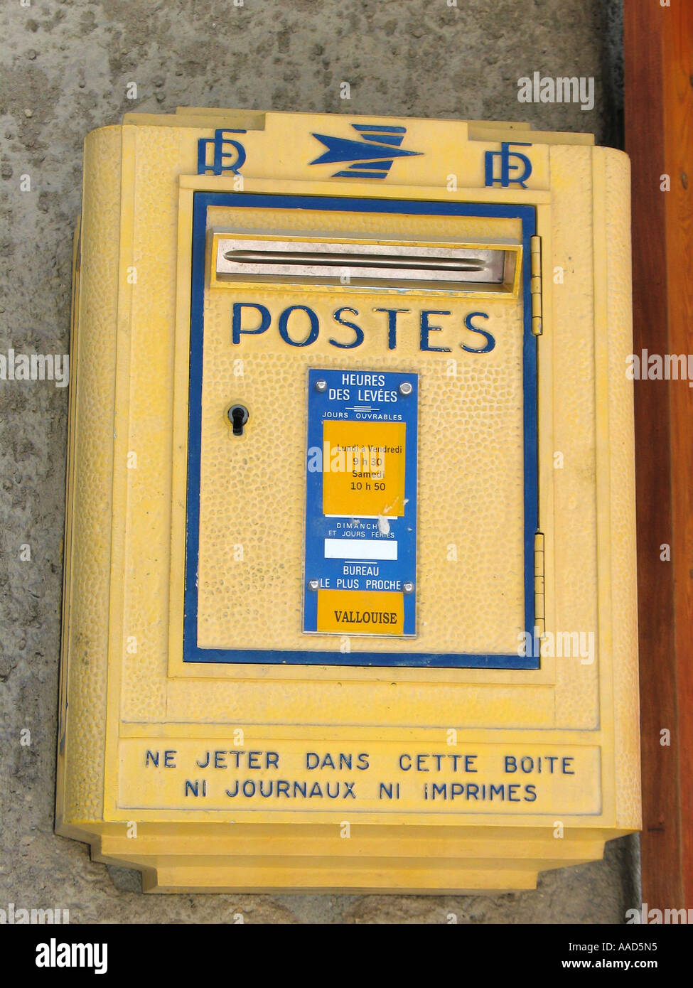 French Post Box Vallouise French Alps Stock Photo - Alamy