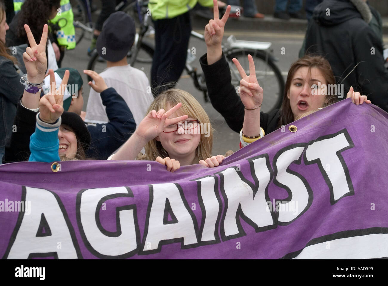 Protest banner hi-res stock photography and images - Alamy
