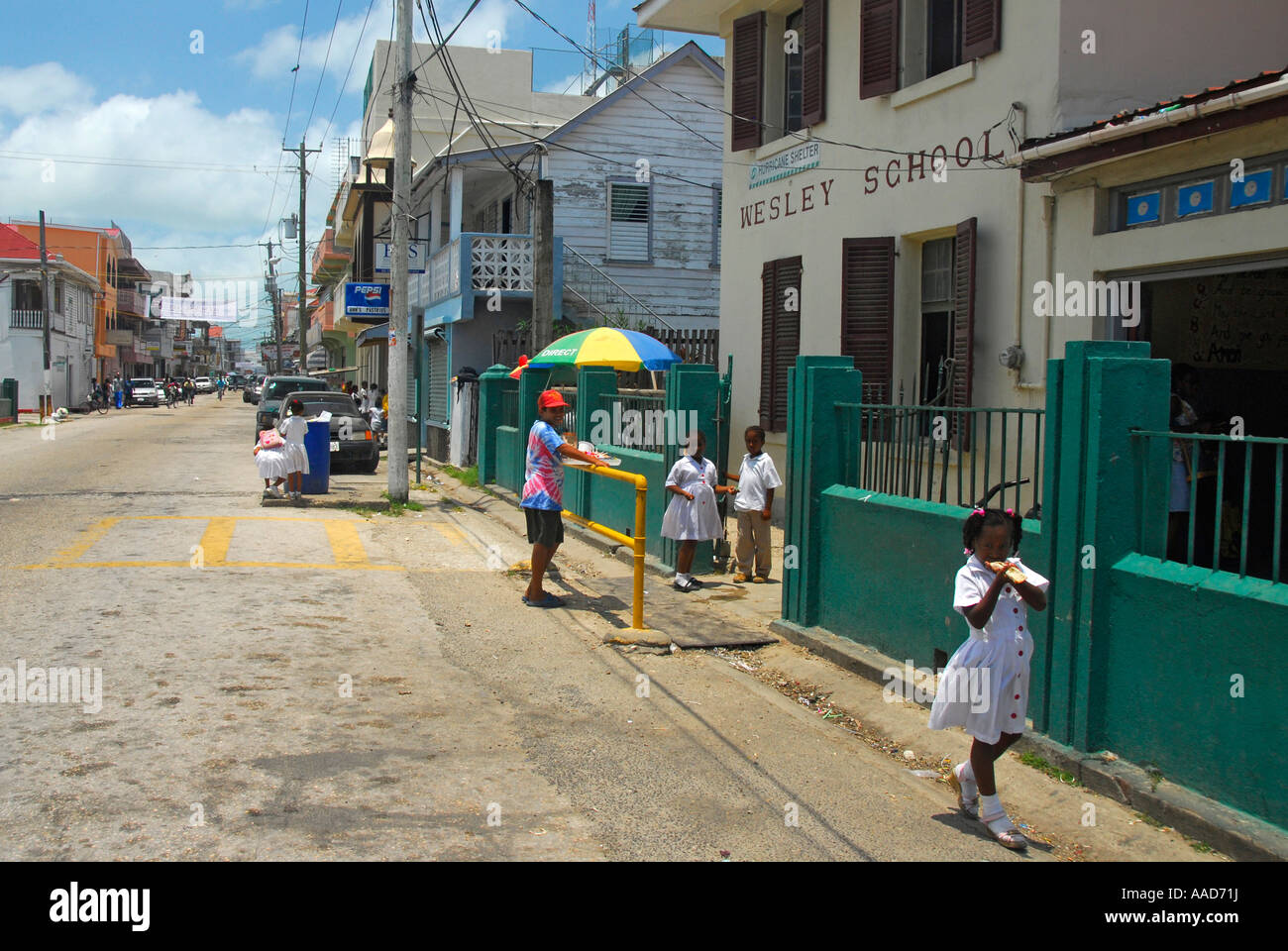 School in Belize City, Belize, Central America Stock Photo - Alamy