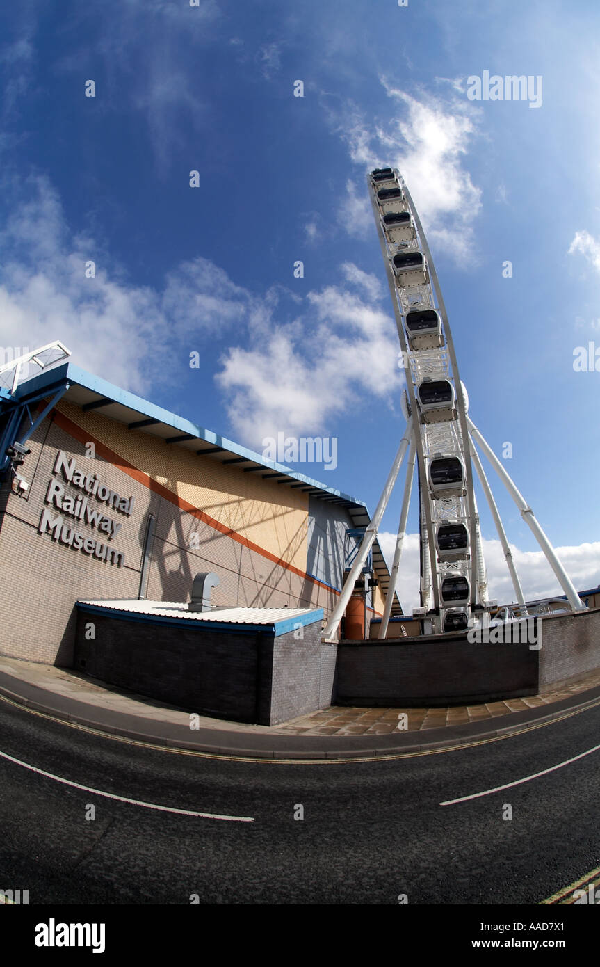 Yorkshire wheel big wheel york National Railway Museum (NRM Stock Photo ...