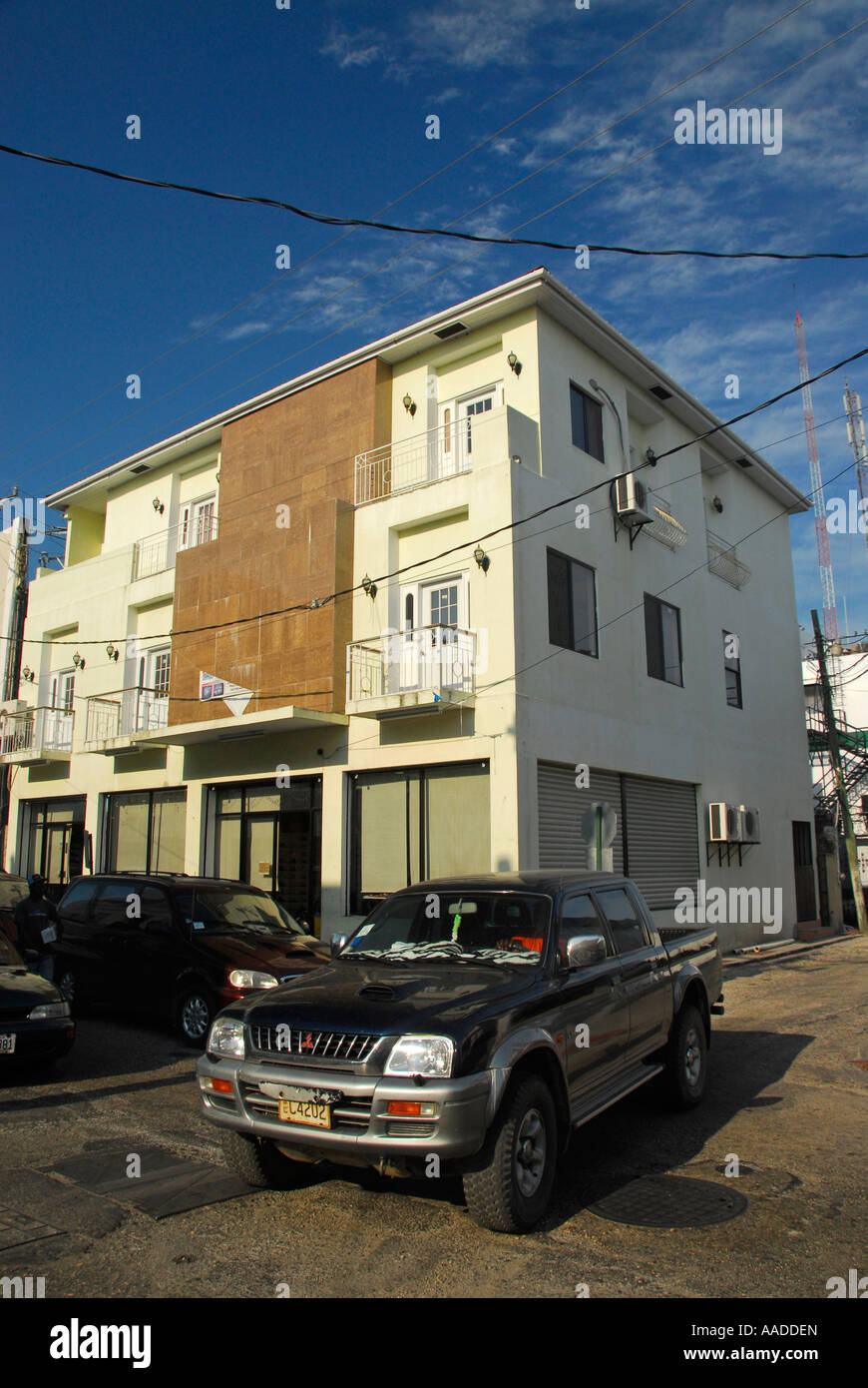 Street in Belize City, Belize, Central America Stock Photo - Alamy