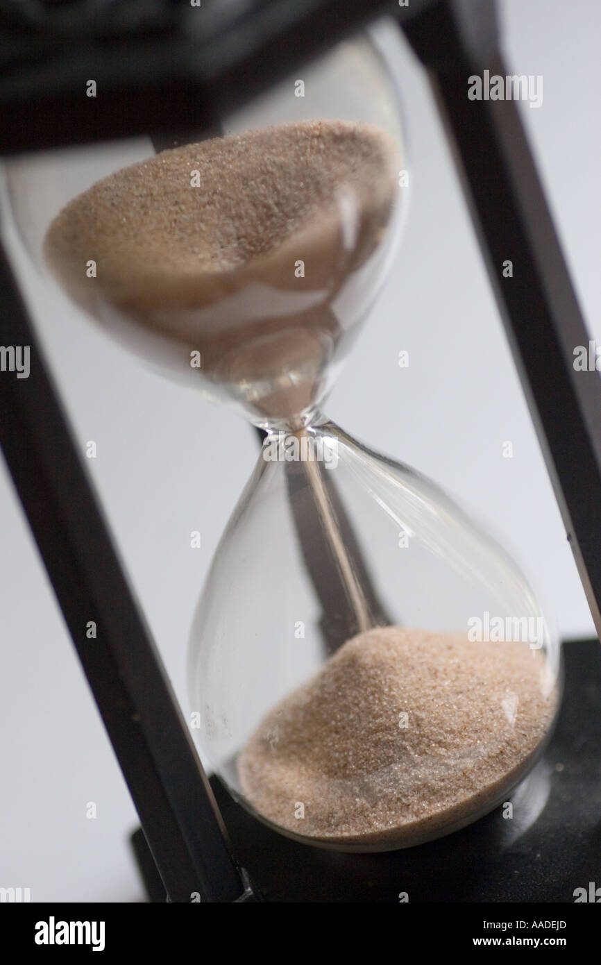 Egg timer - hour glass sand Stock Photo - Alamy