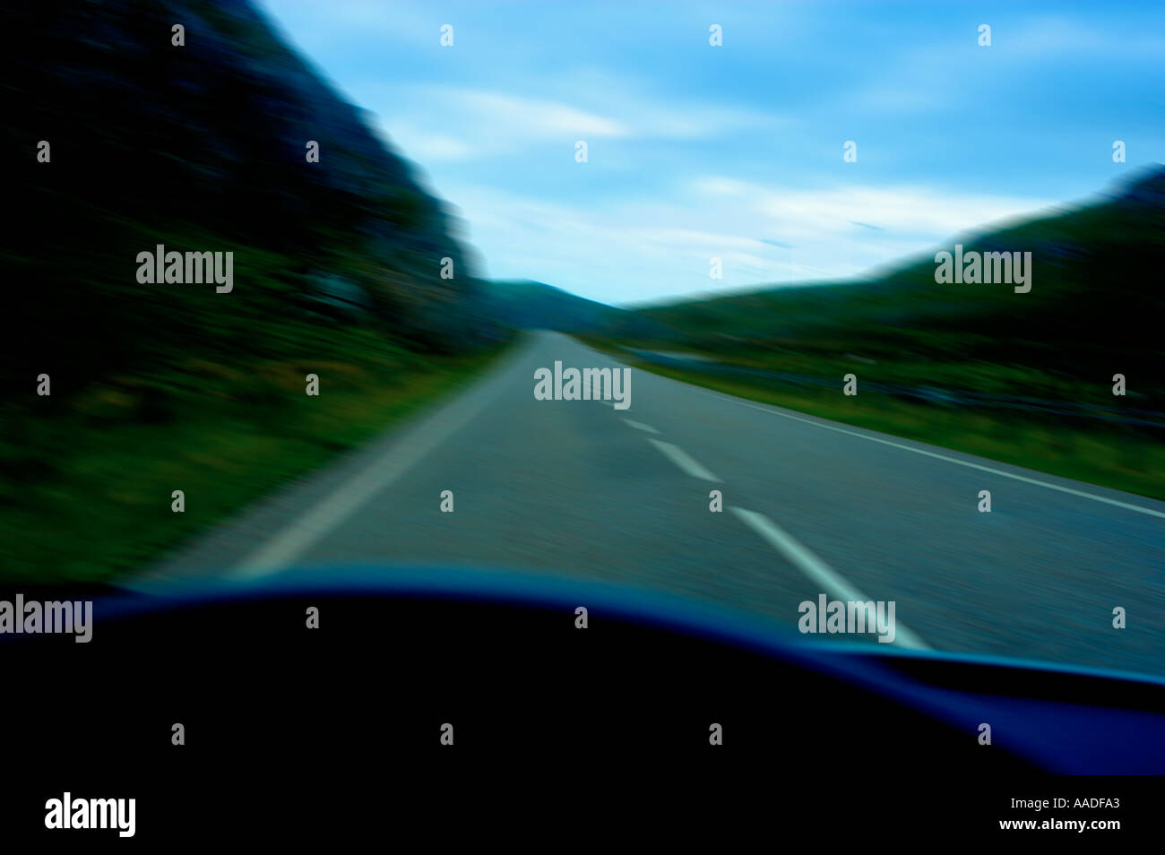 Drivers view of road hi-res stock photography and images - Alamy