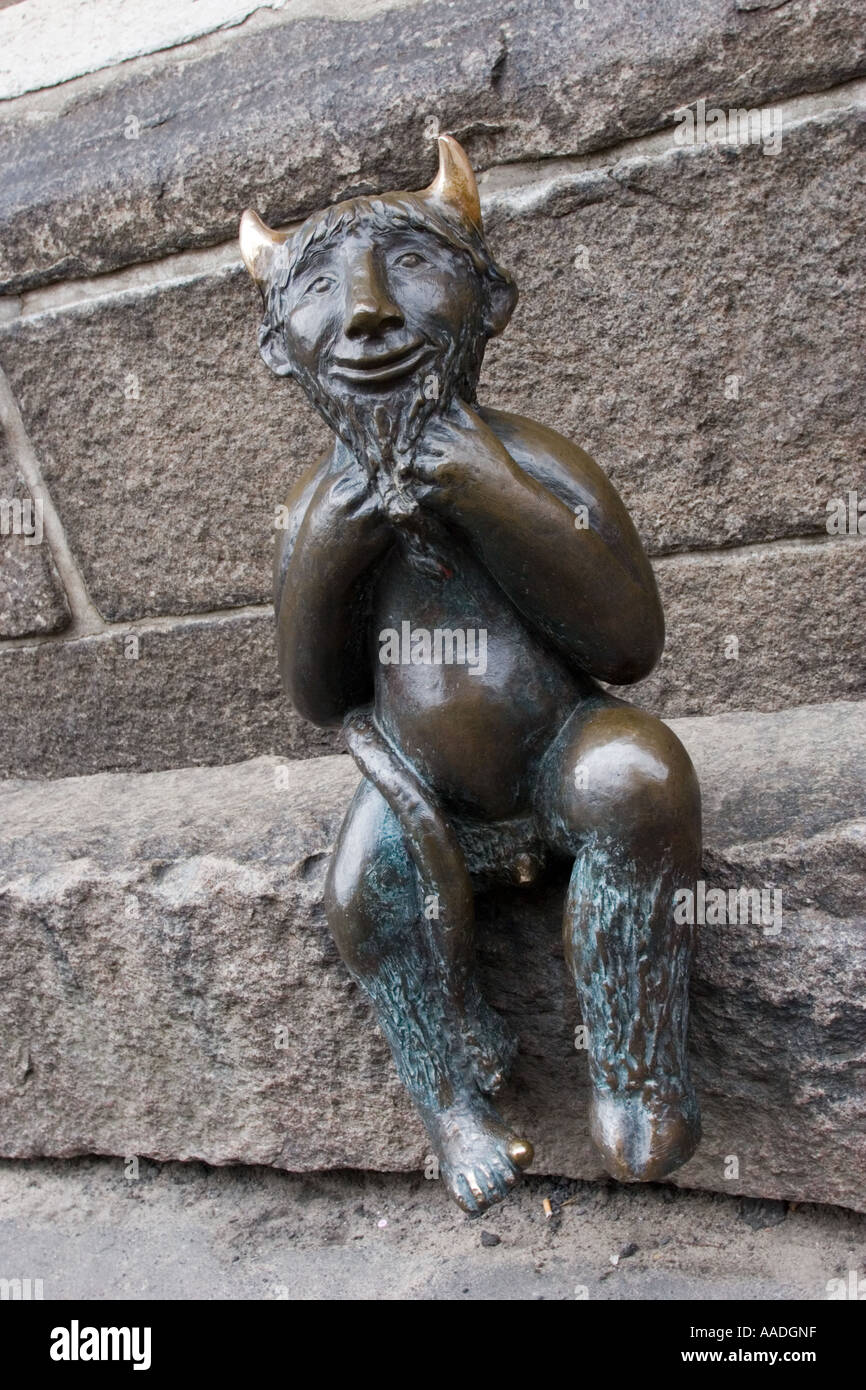 Devil's figure on The Devil's stone. St Marien Zu Lubeck (St Mary's ...