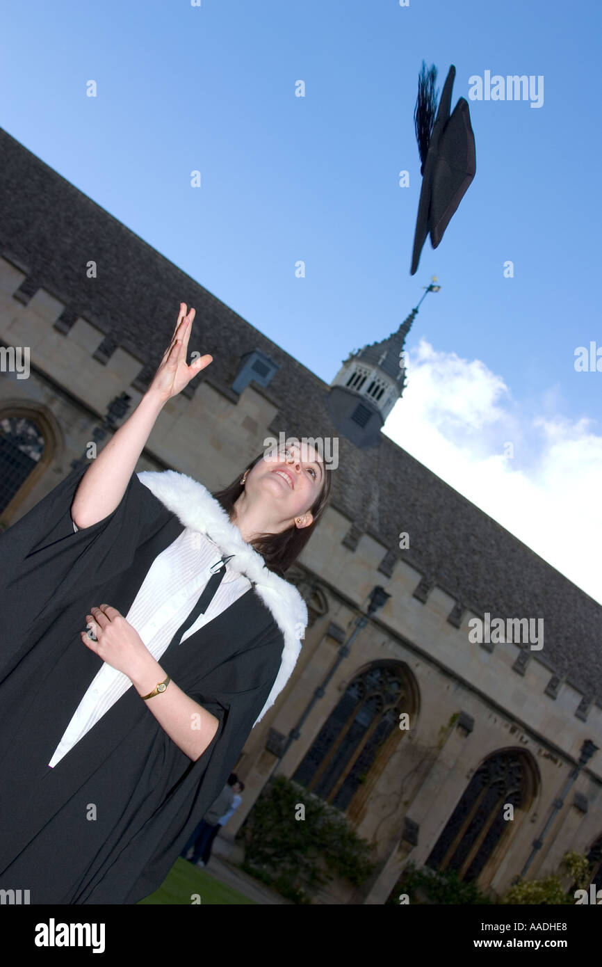 Oxford university student in gown hi-res stock photography and images ...