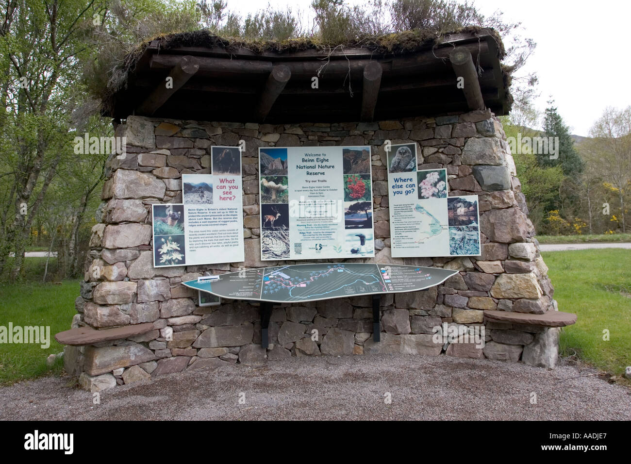 Information Centre Beinn Eighe National Nature Reserve Scotland Stock ...