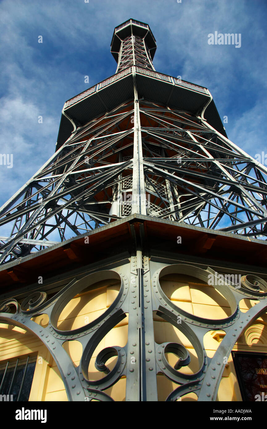 Czech Republic, Prague, Petrin Hill Observation Tower. The Petrin ...