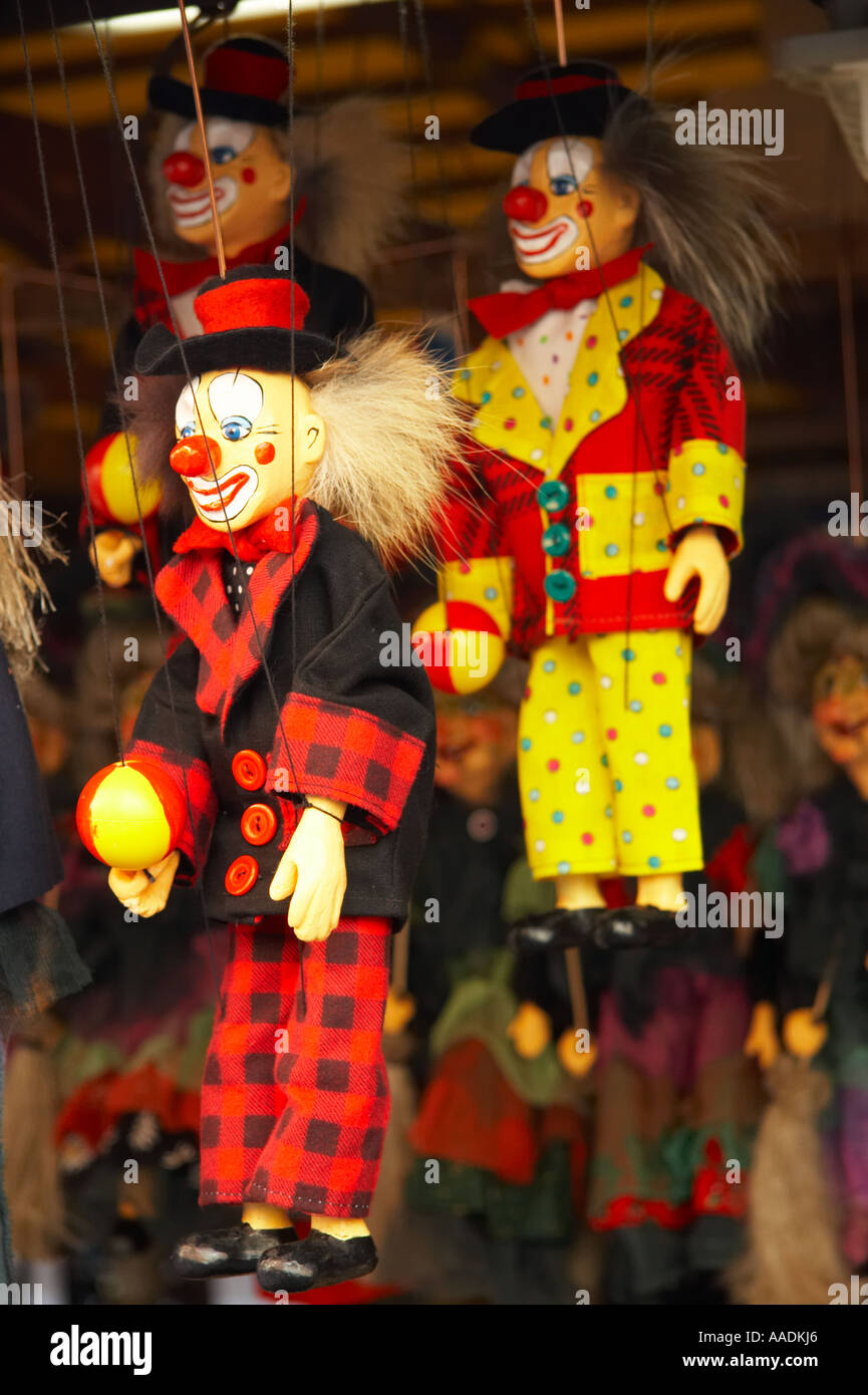 Czech Republic, Prague, Prague City. Traditional Czech Clown Puppet on ...