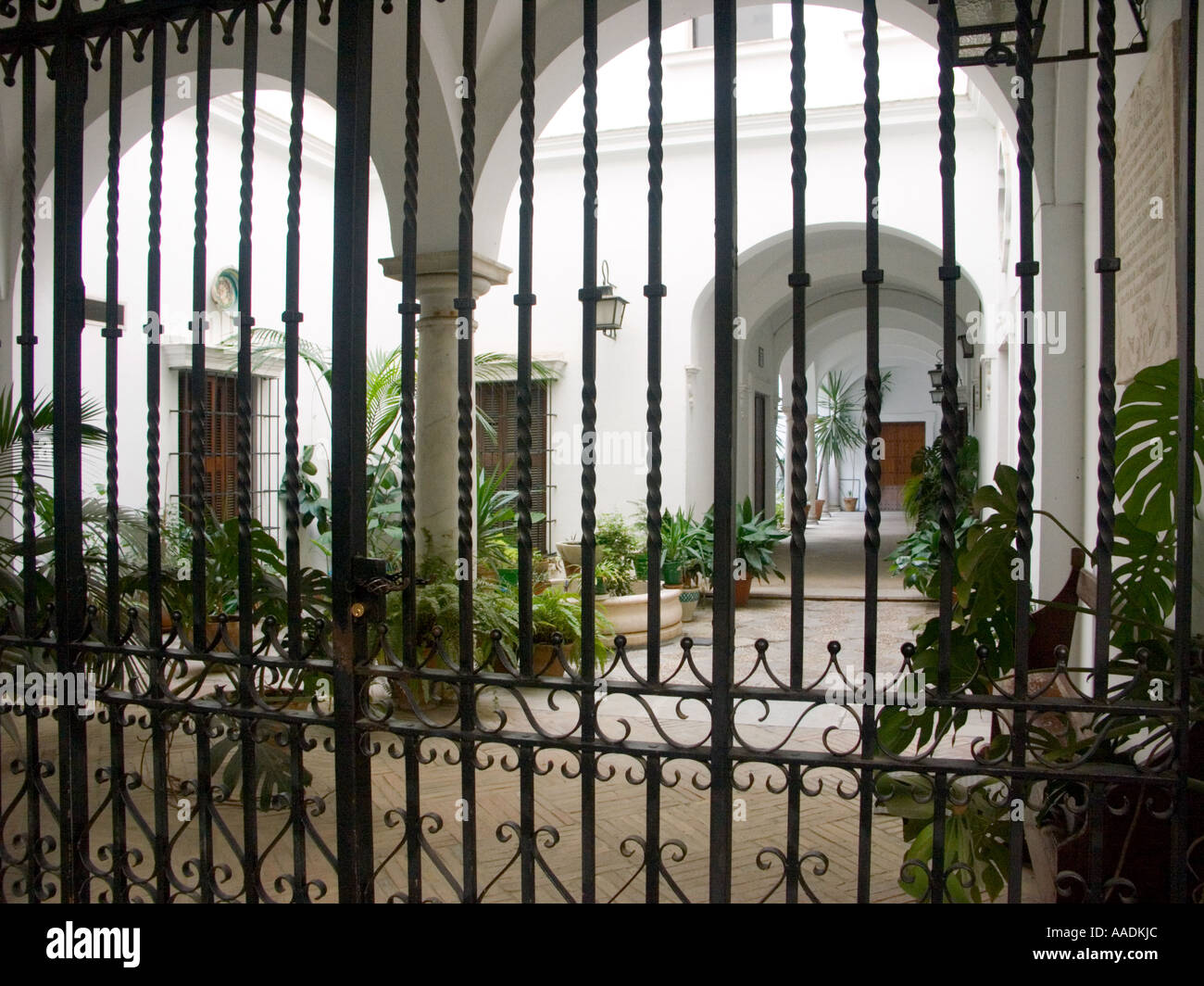 Courtyard near Plaza del Cabildo Stock Photo - Alamy