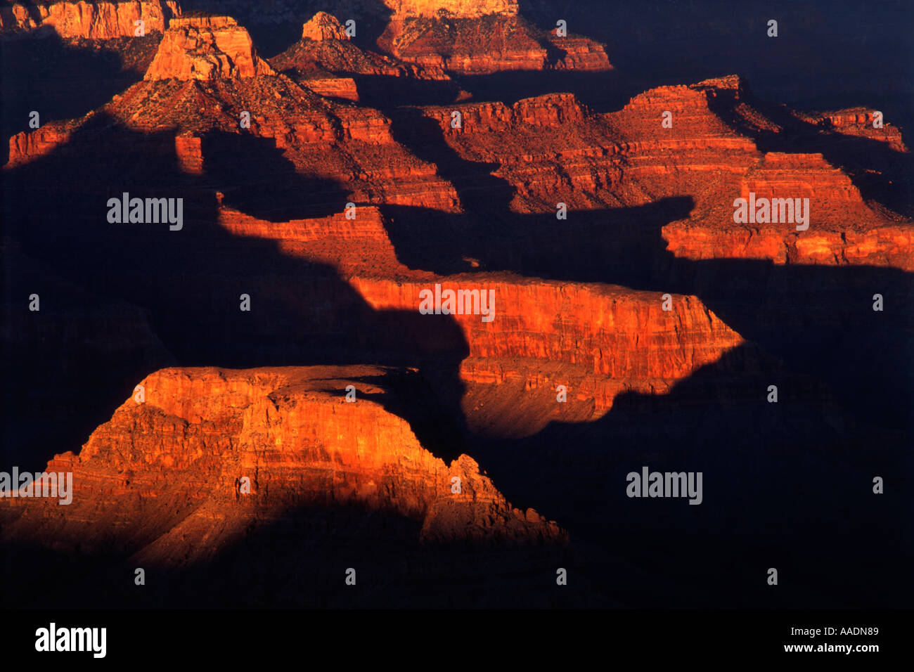 Sunset from Hopi Point Grand Canyon Arizona USA Stock Photo - Alamy