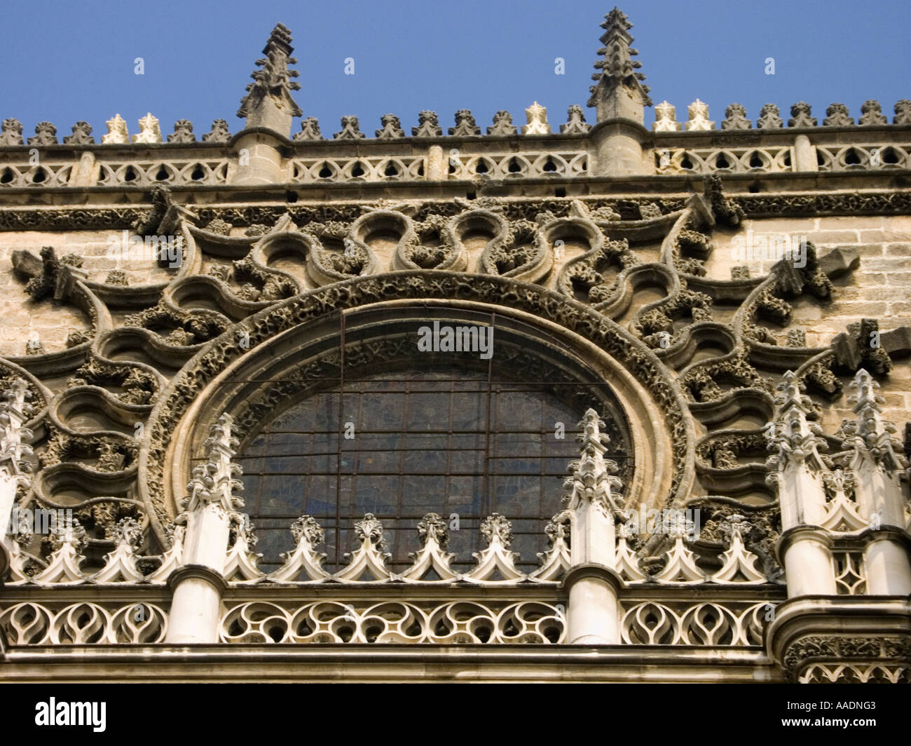 Window Detail Seville Cathedral Puerta de San Cristobal Stock Photo - Alamy