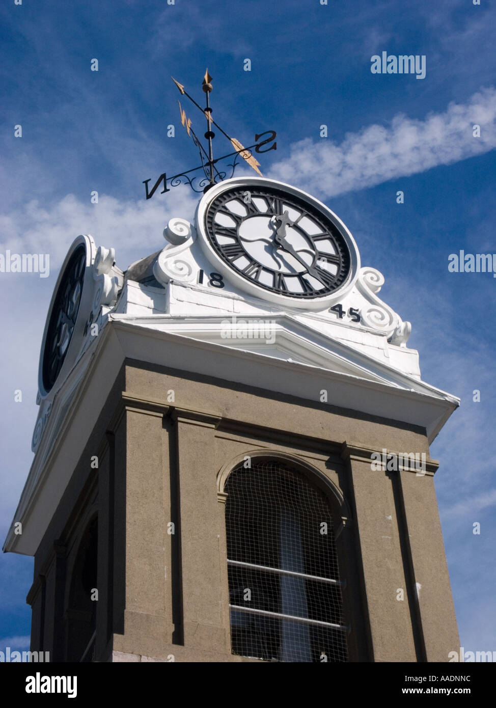 Ulverston Town Hall Clock Tower Stock Photo - Alamy