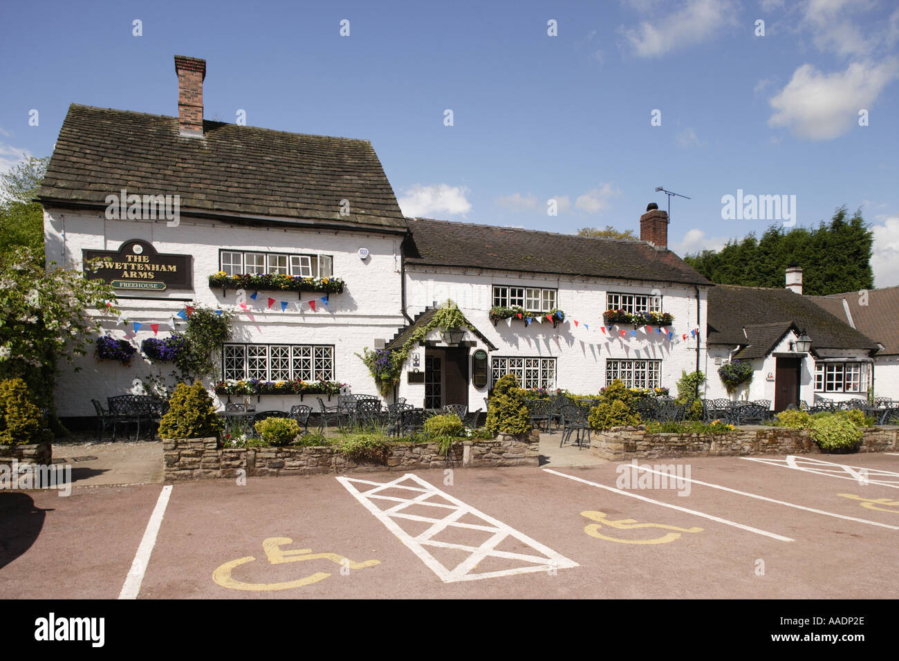 The Swettenham Arms restaurant Swettenham UK Stock Photo - Alamy