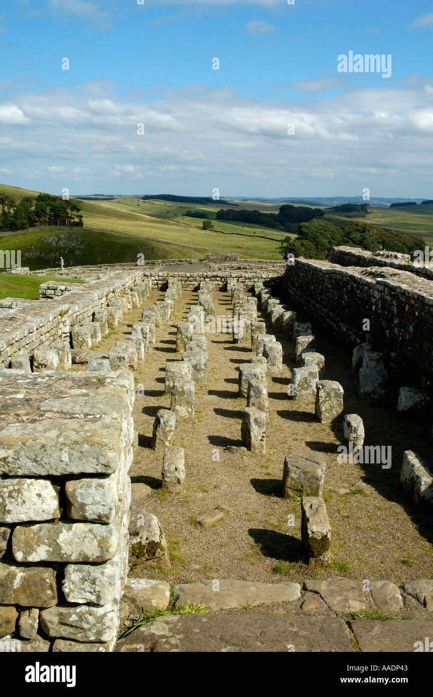 Housesteads fort Hadrian's wall UK Stock Photo - Alamy