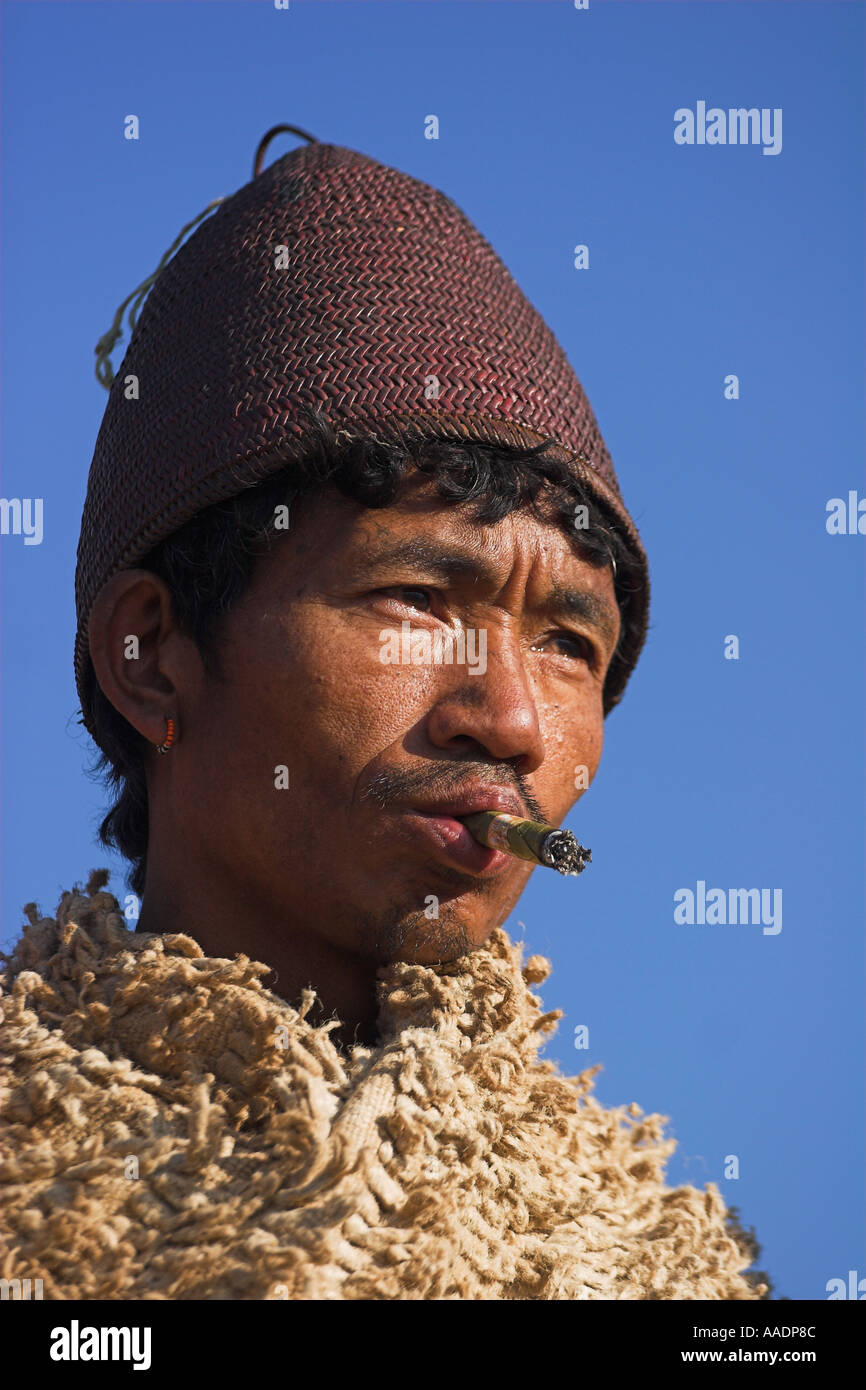MYANMAR Sagaing Division Lahe village Naga New Year Festival Naga man ...