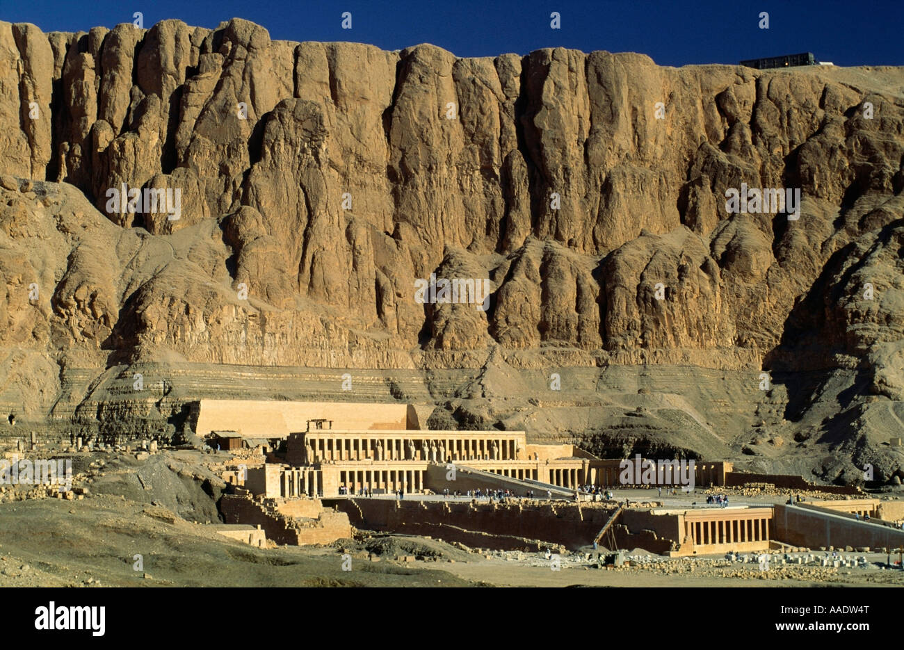 Egypt Luxor The Hatshepsut temple or Deir al Bahri in ancient Thebes ...