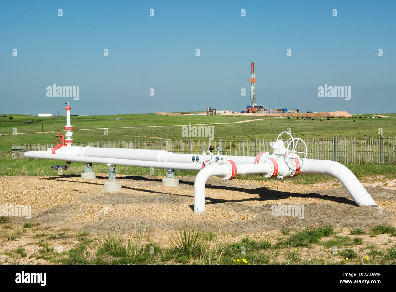a petroleum pipeline in the Texas panhandle Drilling rig in the ...