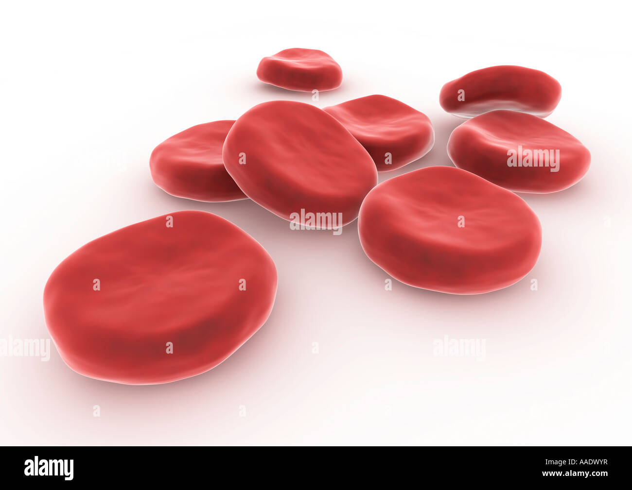 3D illustration of red blood cells Stock Photo - Alamy