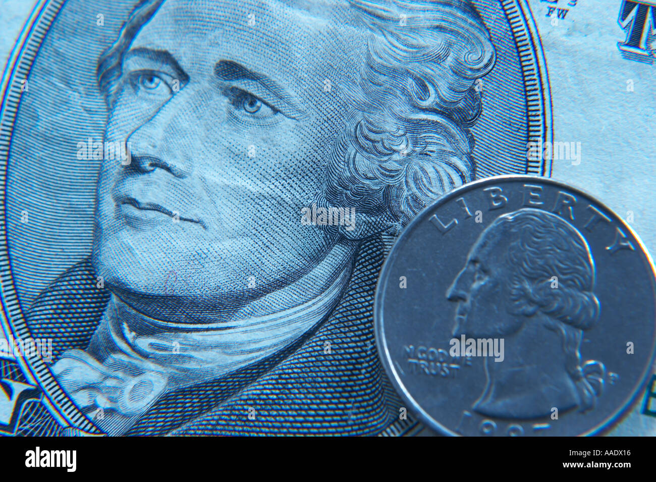 Ten dollar bill detail Stock Photo - Alamy