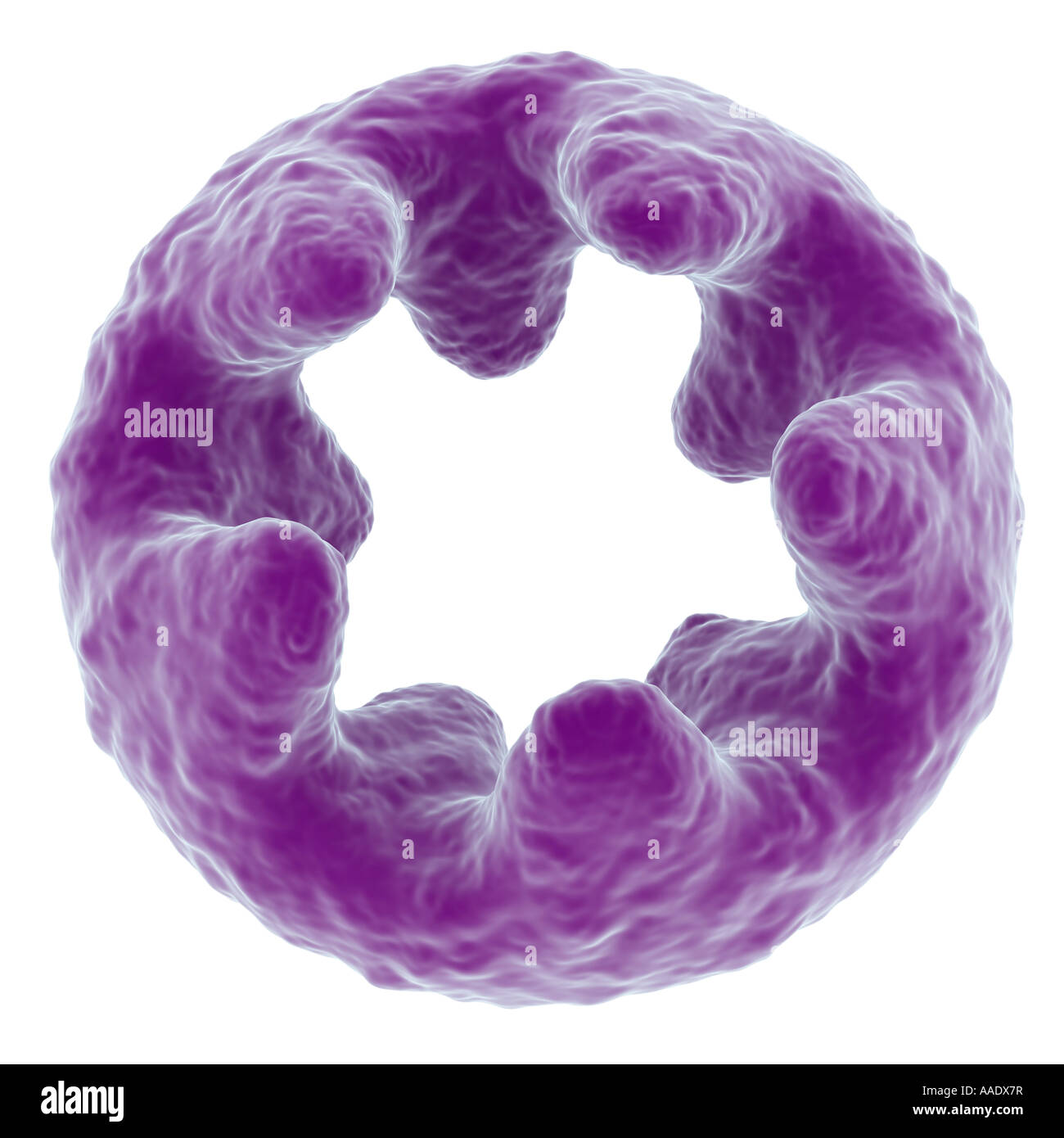 graphic computer generated purple cell Stock Photo - Alamy