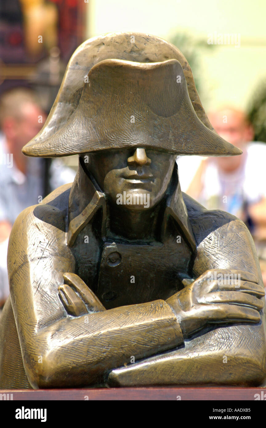 Napoleon Statue Bratislava Slovakia at Hlavne Namestie Main Square ...