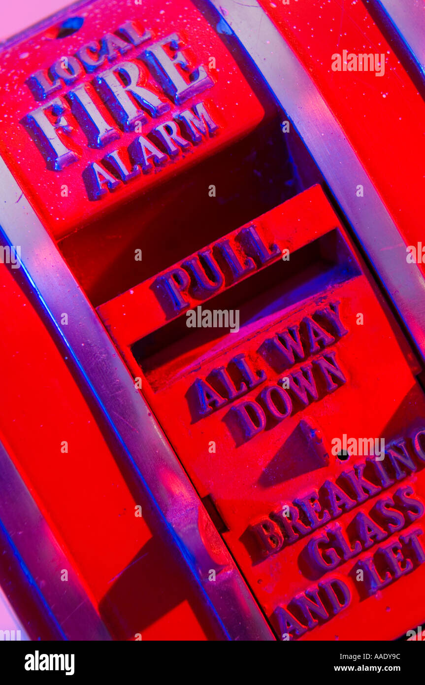 Fire alarm switch Stock Photo - Alamy