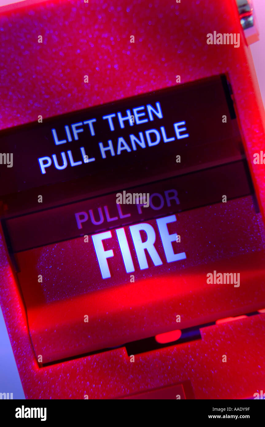 Fire alarm switch Stock Photo - Alamy