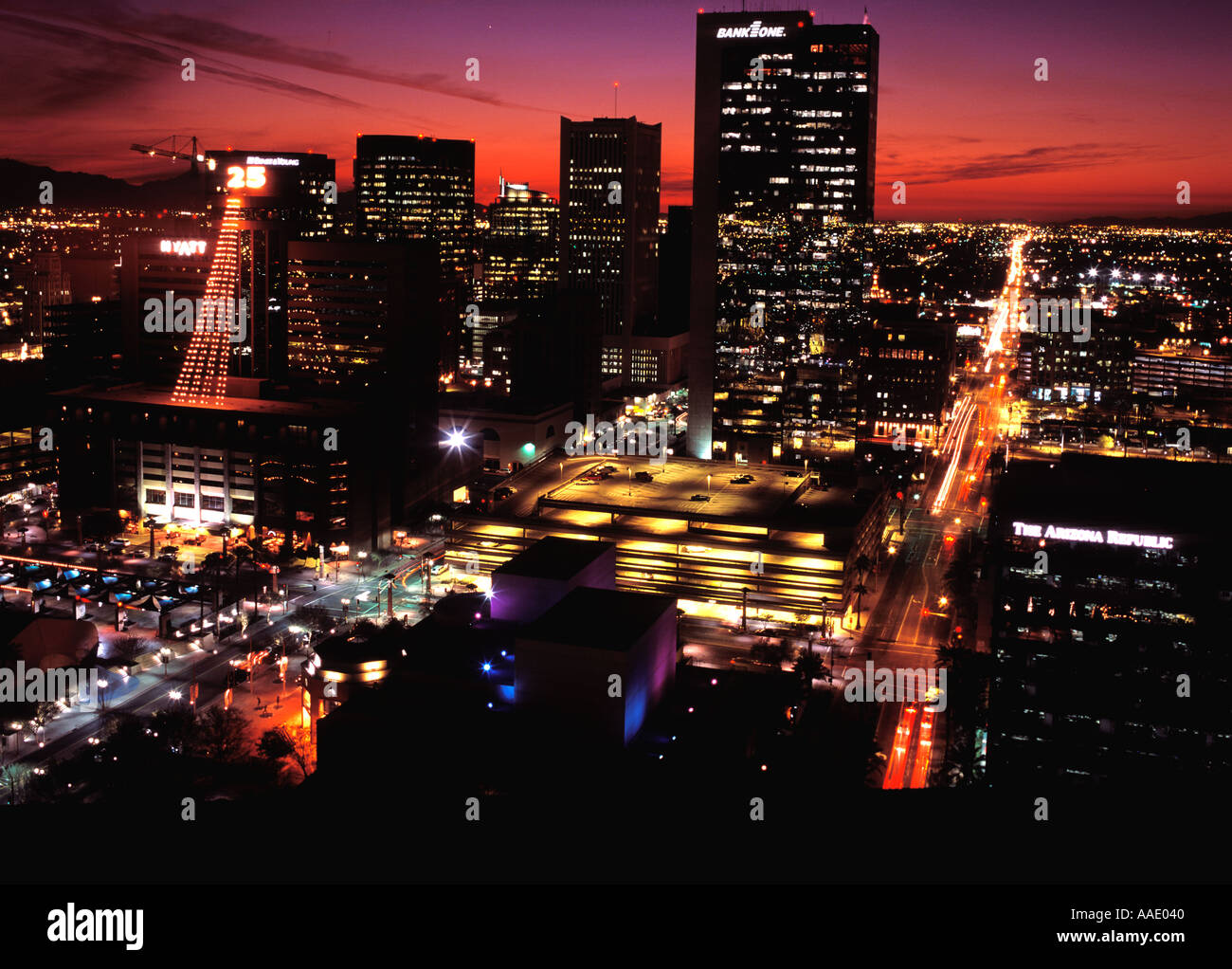 Phoenix Arizona skyline Stock Photo - Alamy