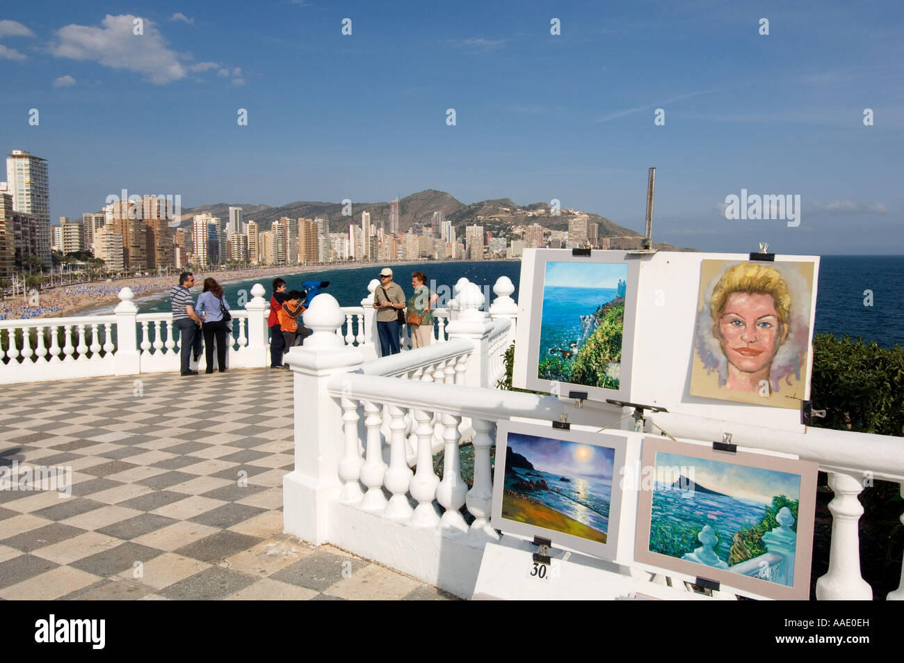 Balcon del Mediterraneo Benidorm Costa Blanca Spain Stock Photo - Alamy