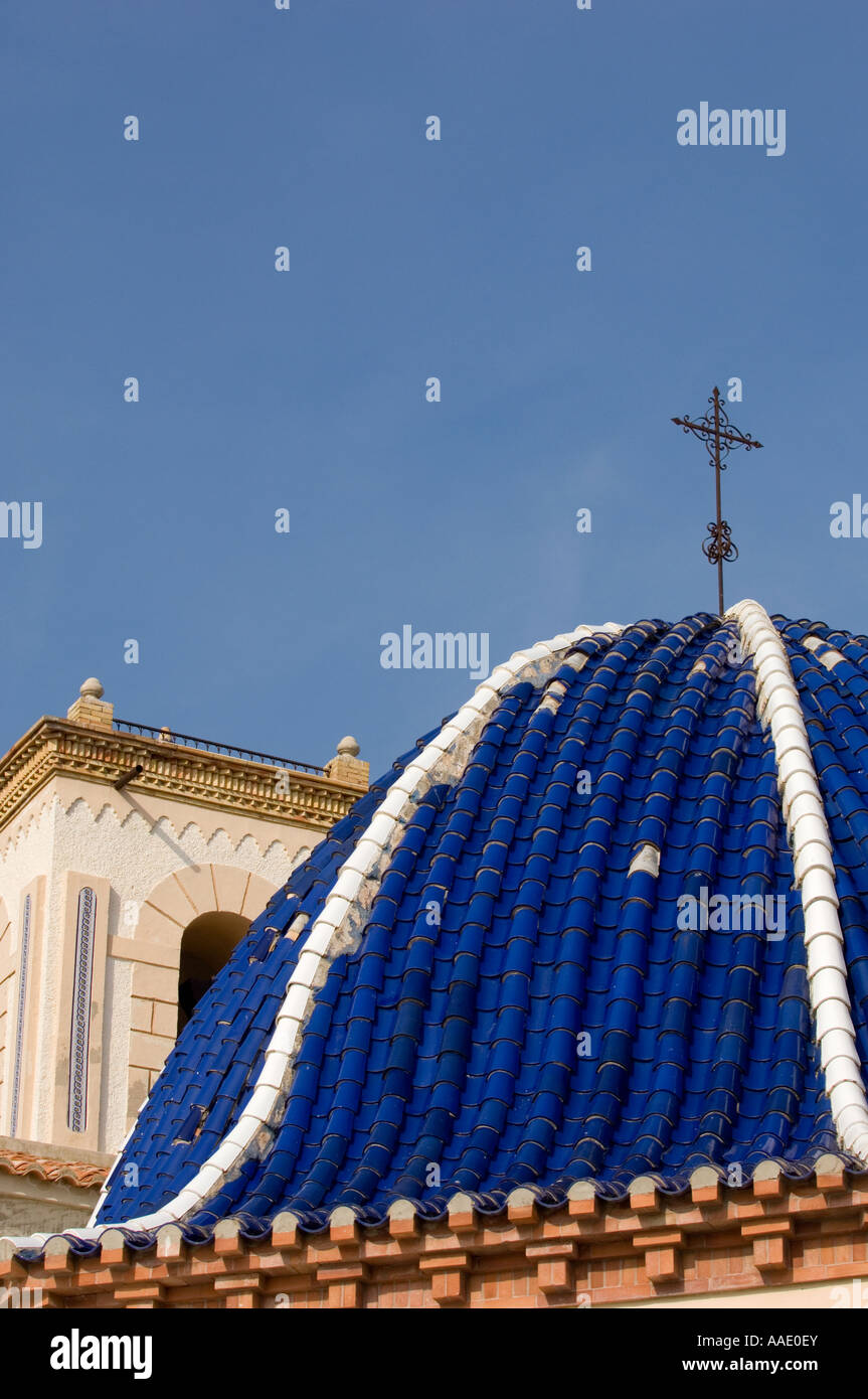 Roof of the Church of St Jaime the Apostle Benidorm Costa Blanca Spain ...
