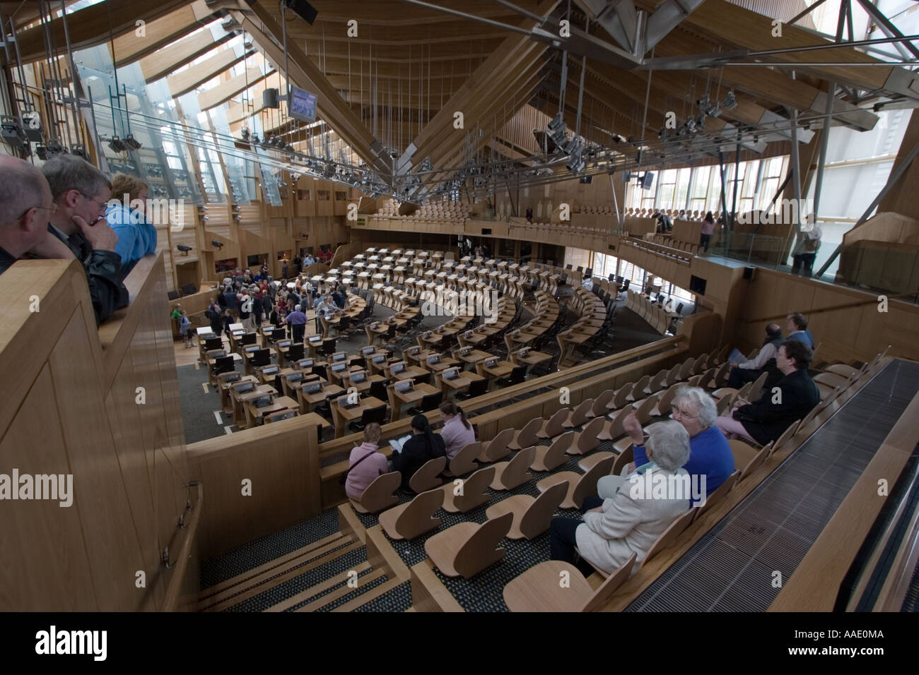 Scottish parliament holyrood chamber hi-res stock photography and ...