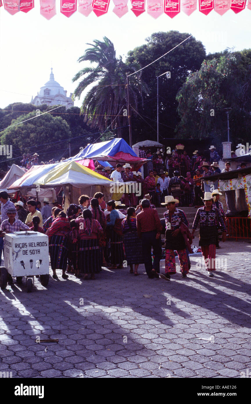 Solola fiesta Mayan quiche people Guatemala Stock Photo - Alamy