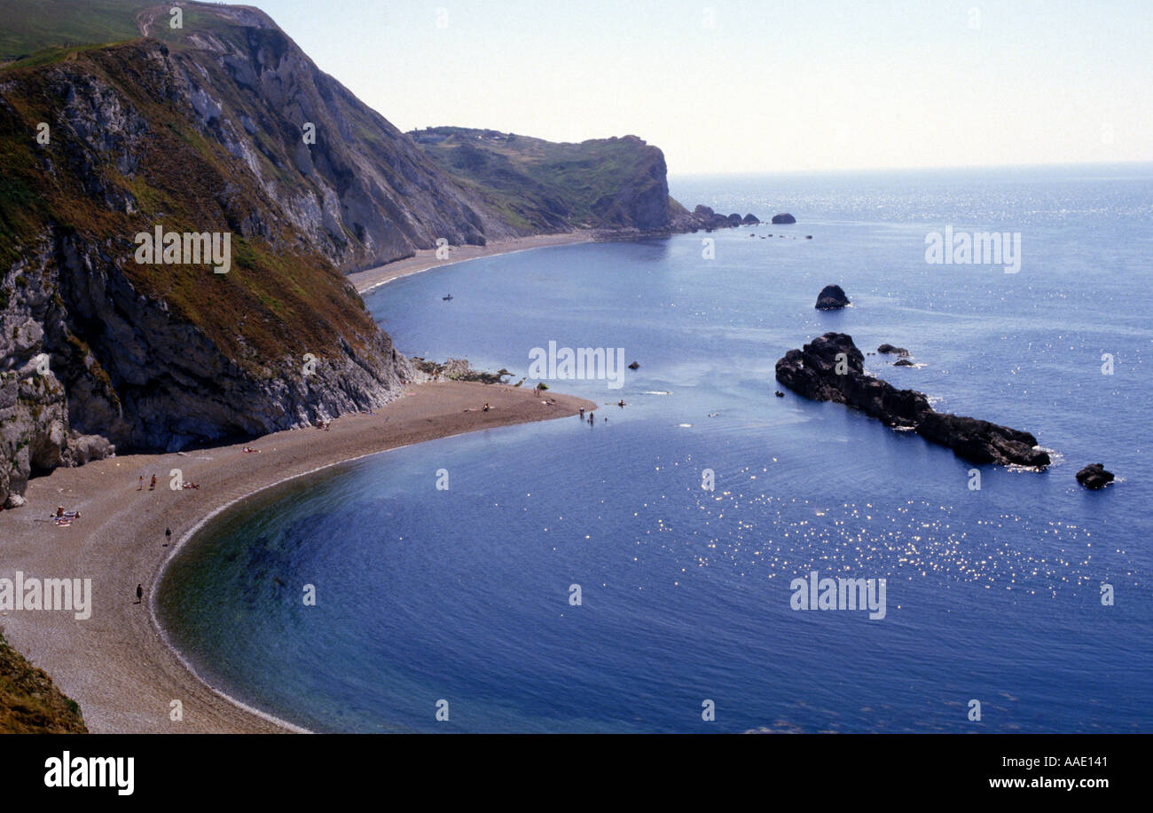 Man o war bay near Lulworth Cove Dorset England Stock Photo - Alamy