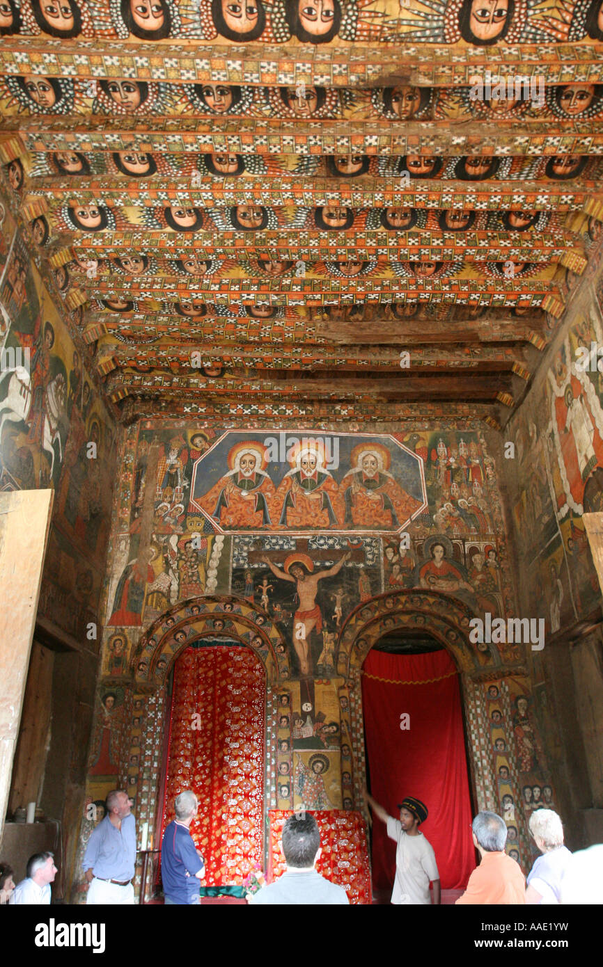 Debre Birhan Selassie church, Gondar, Ethiopia, Africa Stock Photo - Alamy