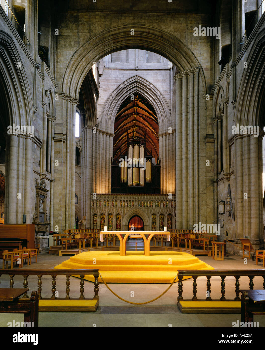 RIPON CATHEDRAL INTERIOR NORTH YORKSHIRE ENGLAND Stock Photo - Alamy
