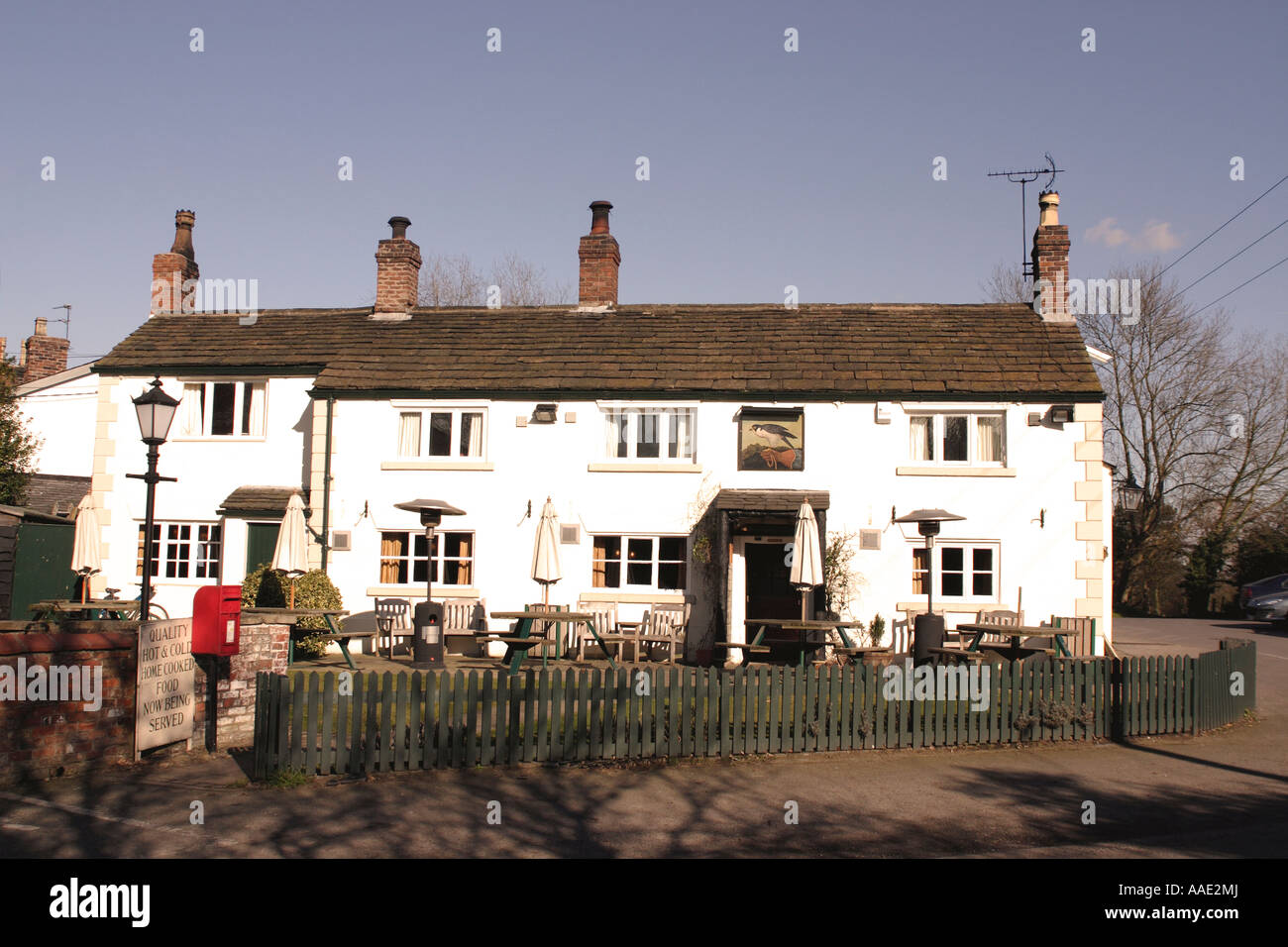 Bird in hand pub, Mobberley Edge Cheshire UK Stock Photo - Alamy