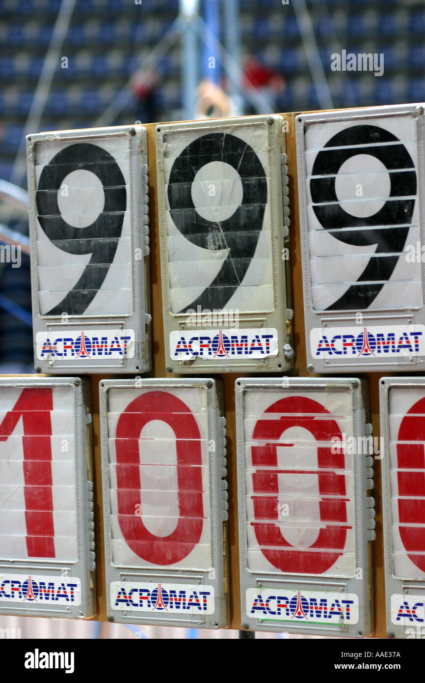Gymnastics scoreboard hi-res stock photography and images - Alamy