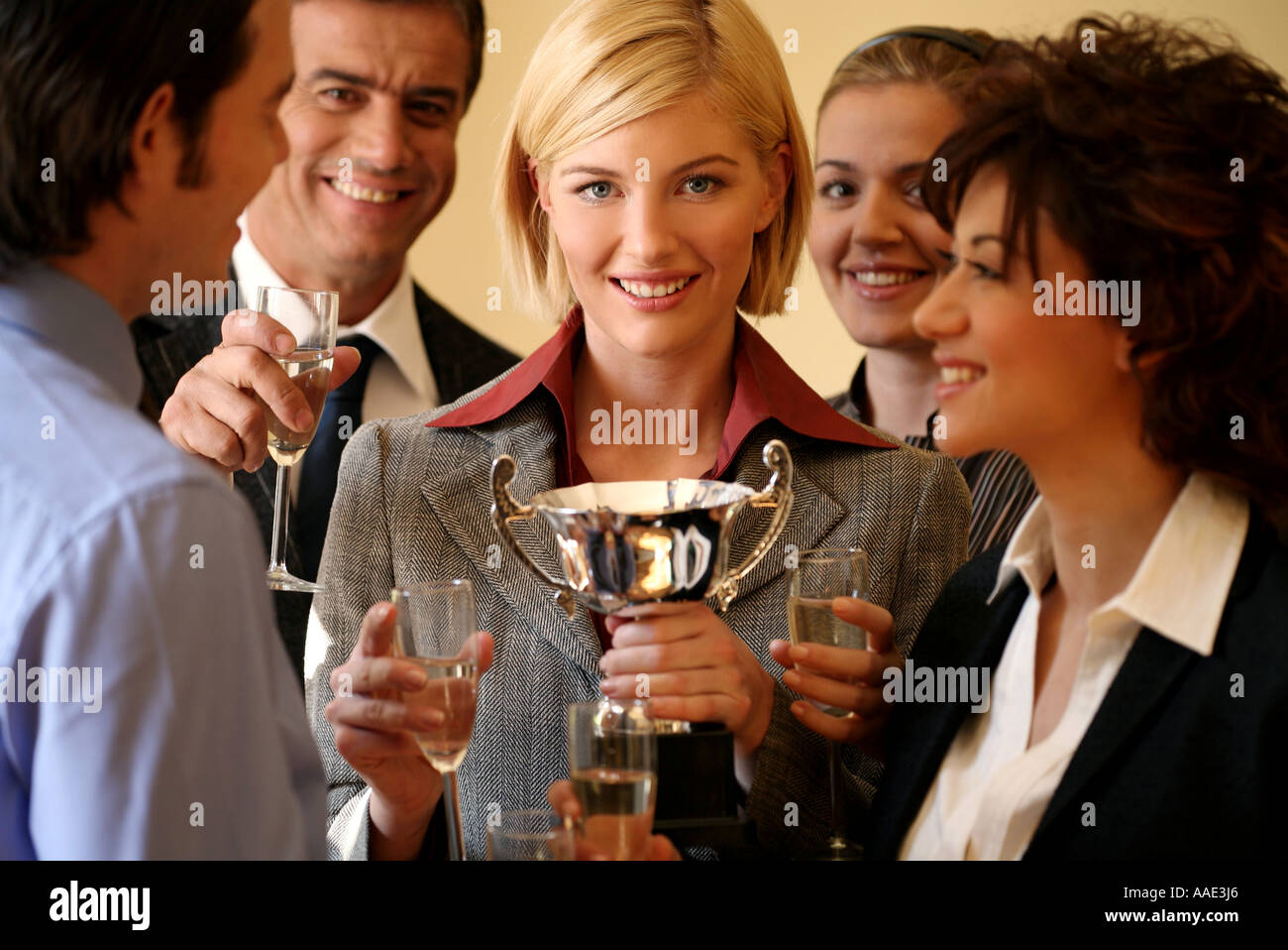 Action trophy glass celebrating hi-res stock photography and images - Alamy