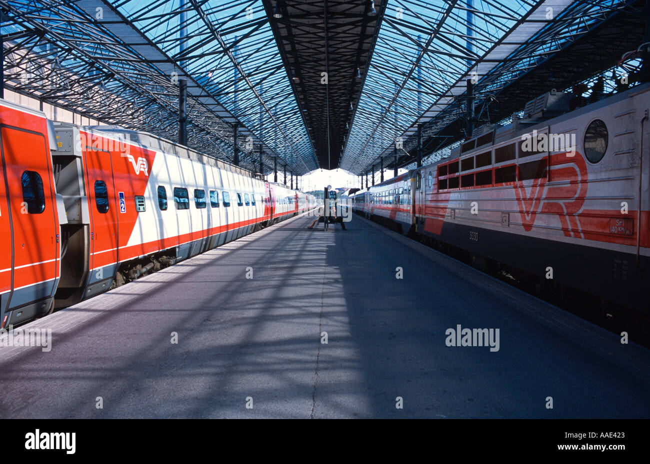 helsinki train station Stock Photo - Alamy