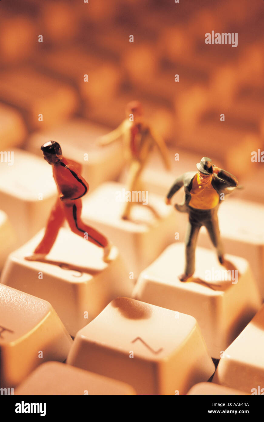 Figures on Computer Keyboard Stock Photo - Alamy