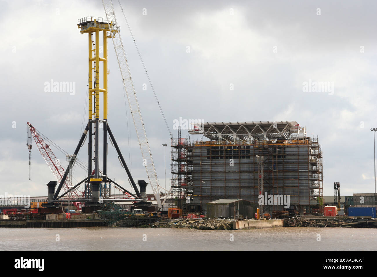 lowestoft harbour development norfolk england uk gb Stock Photo - Alamy